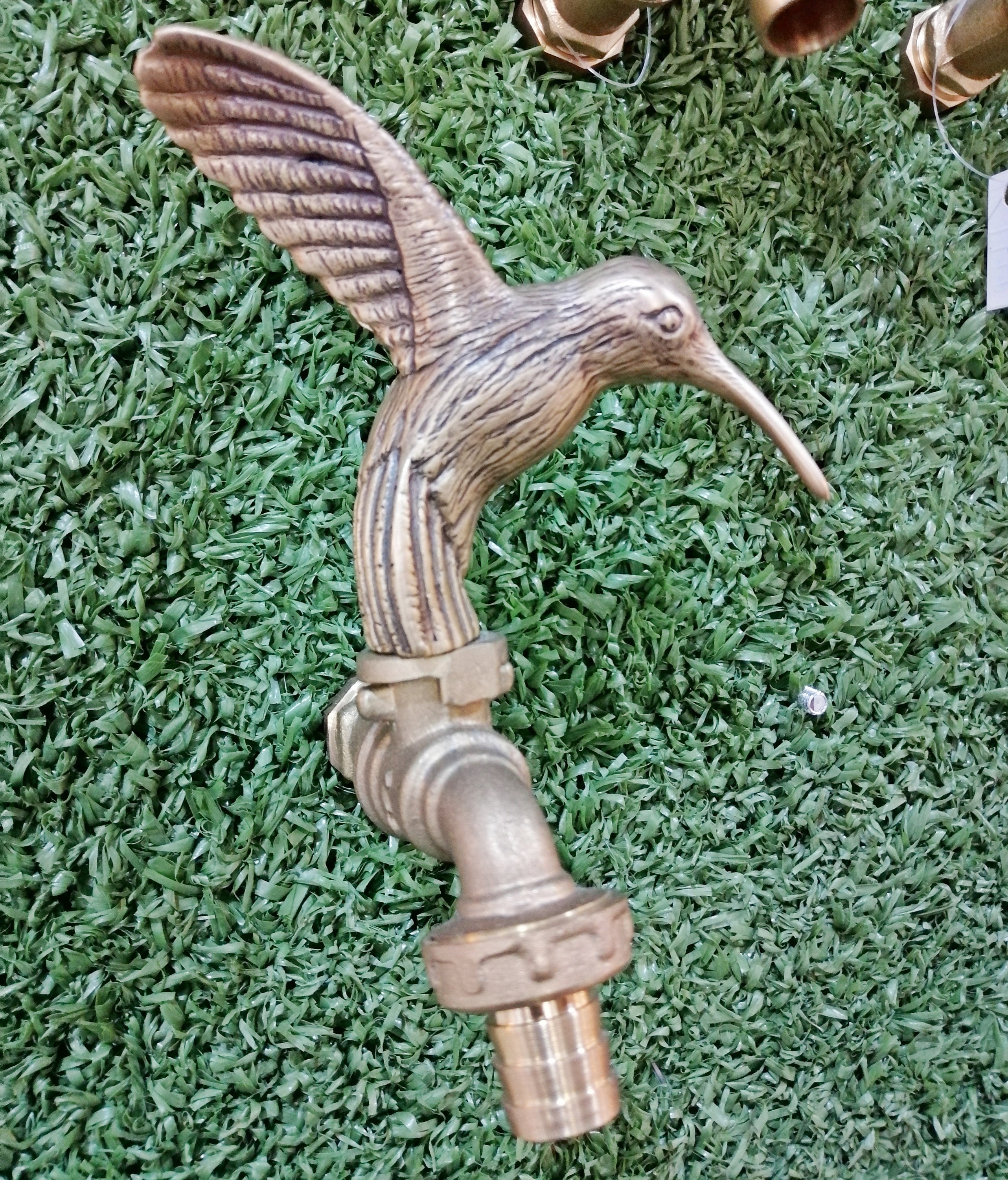 Hummingbird Garden Brass Vintage Spigot Tap Faucet Water Home - Etsy