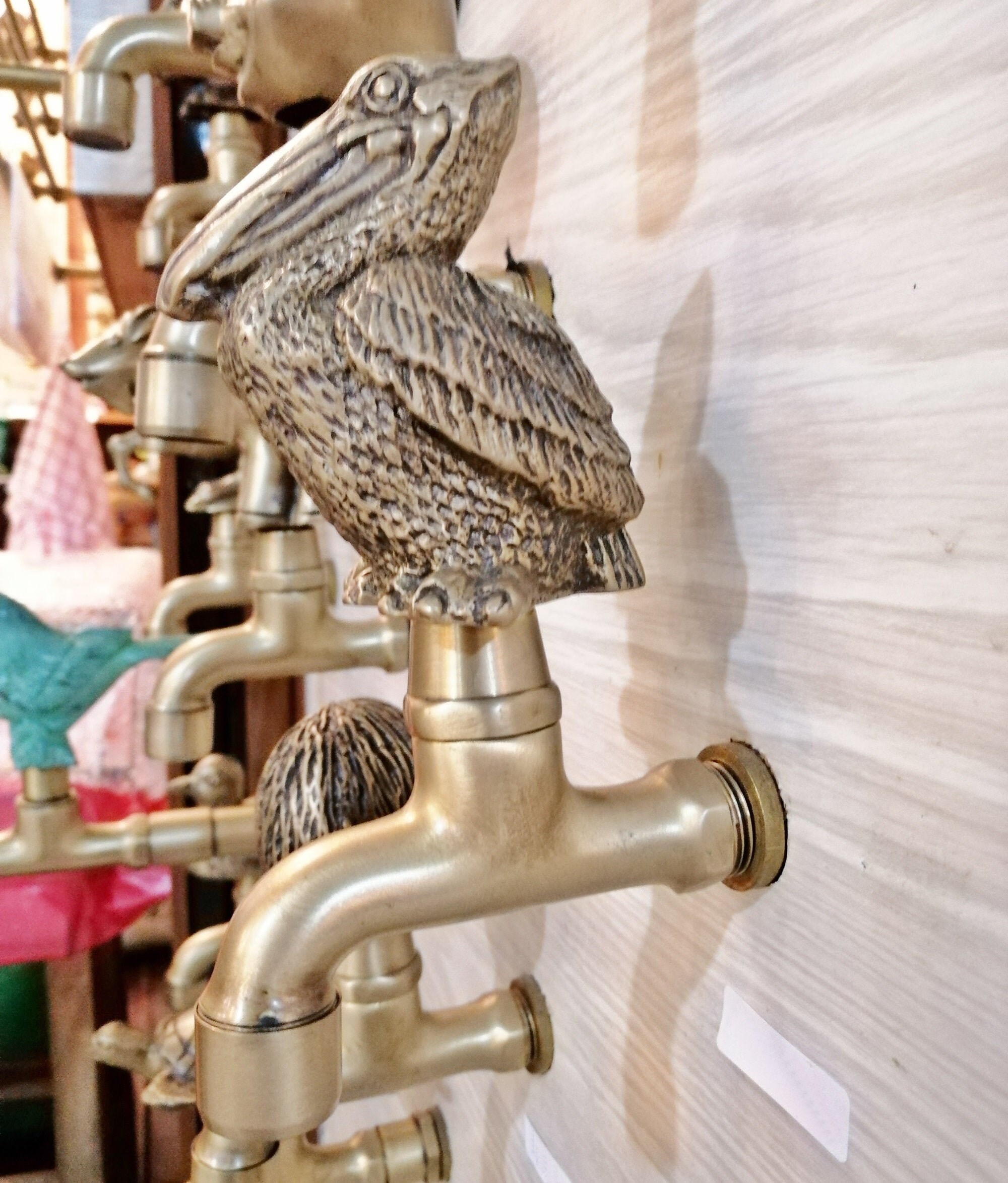 Openbill Stork Bird Spigot Brass Basin Sink Faucet Tap Vintage Water ...