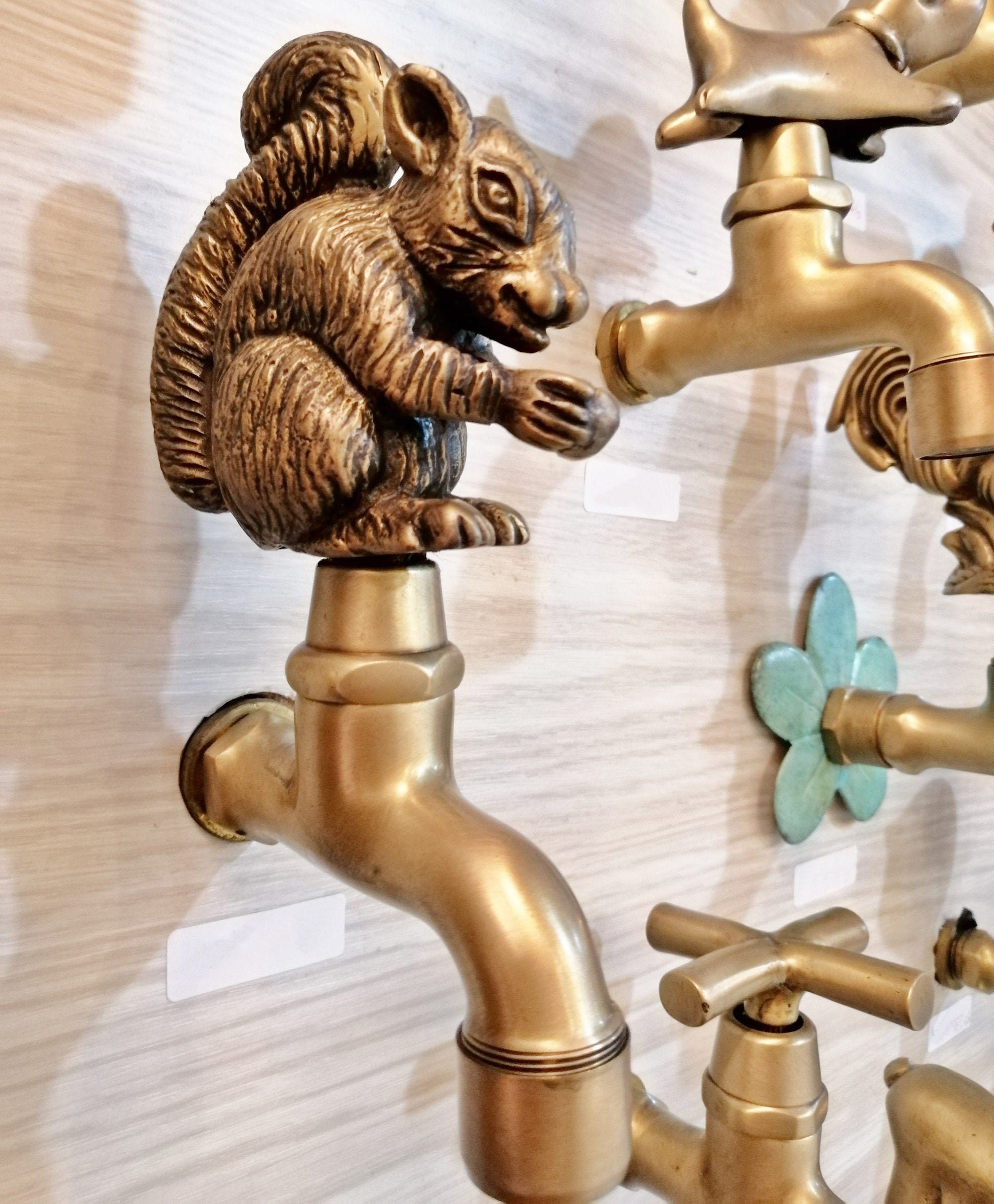 Tap Squirrel Spigot Vintage Brass Basin Sink Faucet Water Home Decor ...