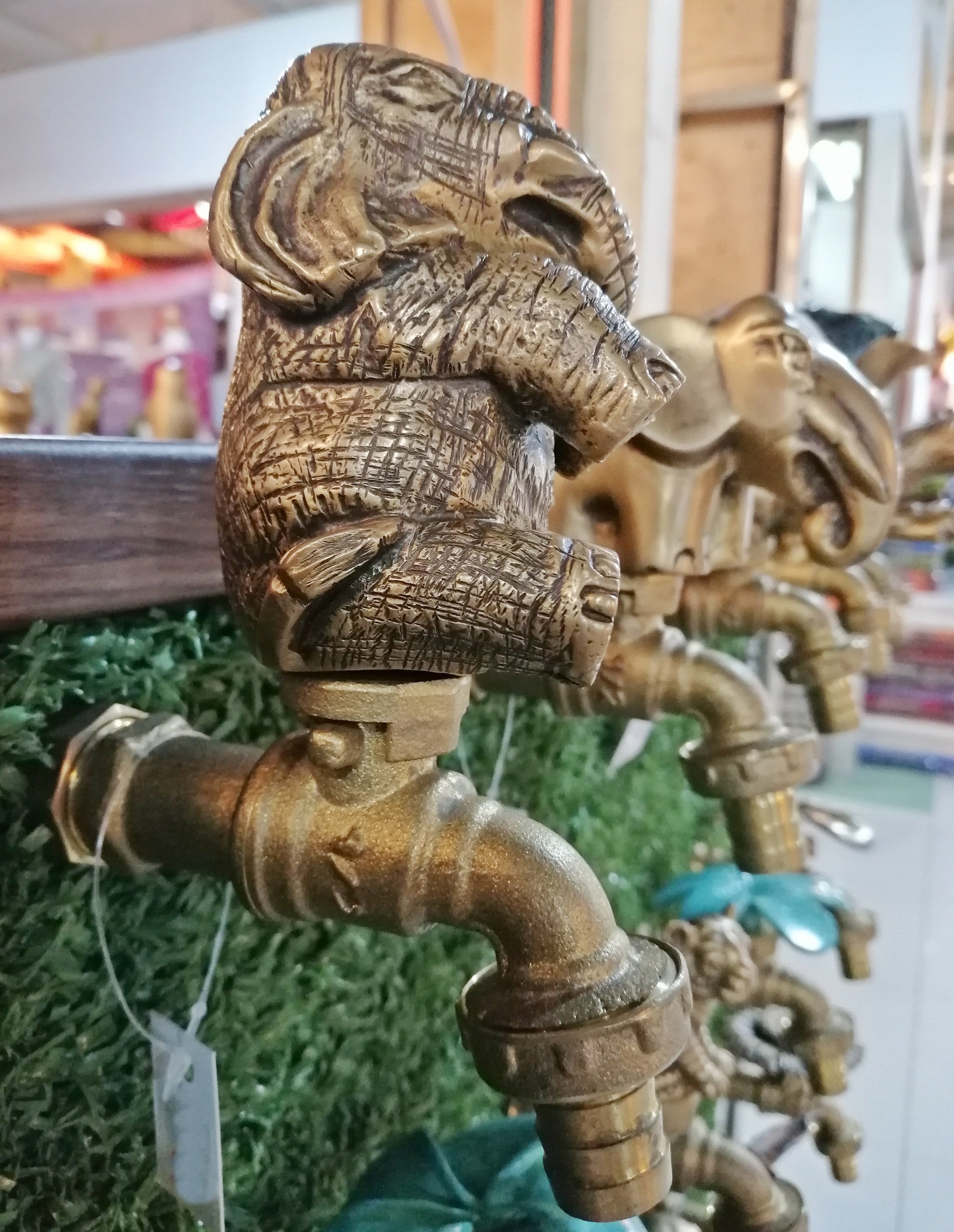 Tap Brass Thai Elephant Vintage Faucet Water Garden Spigot Home Decor ...