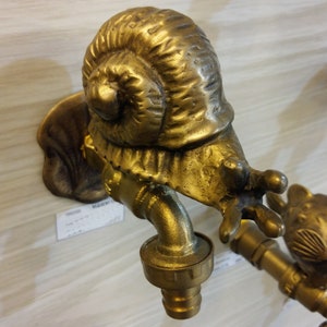 Faucet Brass Snail Vintage Home 1/2" Tap Water Lawn Garden Outdoor ...