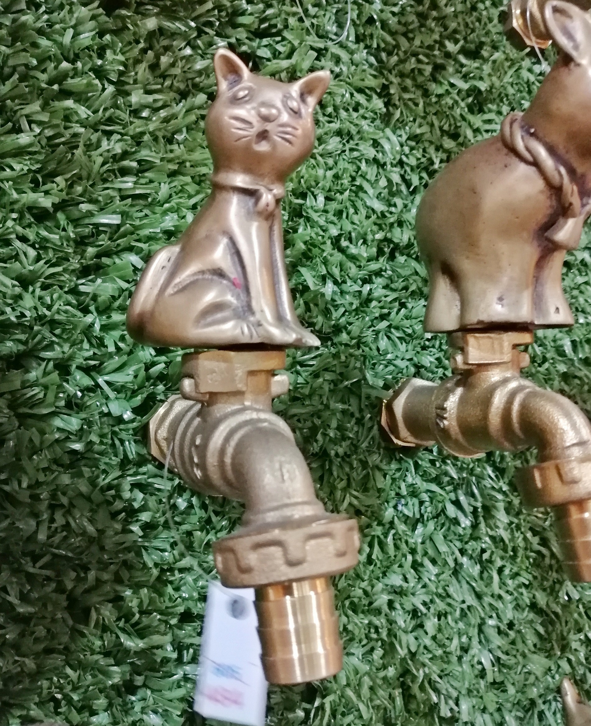 Faucet Brass Cat Small Vintage Garden Spigot Yard Animal Tap Water Home ...