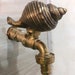 Faucet Brass Shell Conch Garden Vintage Spigot 1/2 Water - Etsy