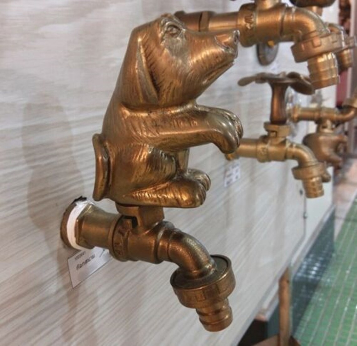 Faucet Yard Vintage Garden Brass Dog Spigot Tap Water Home - Etsy