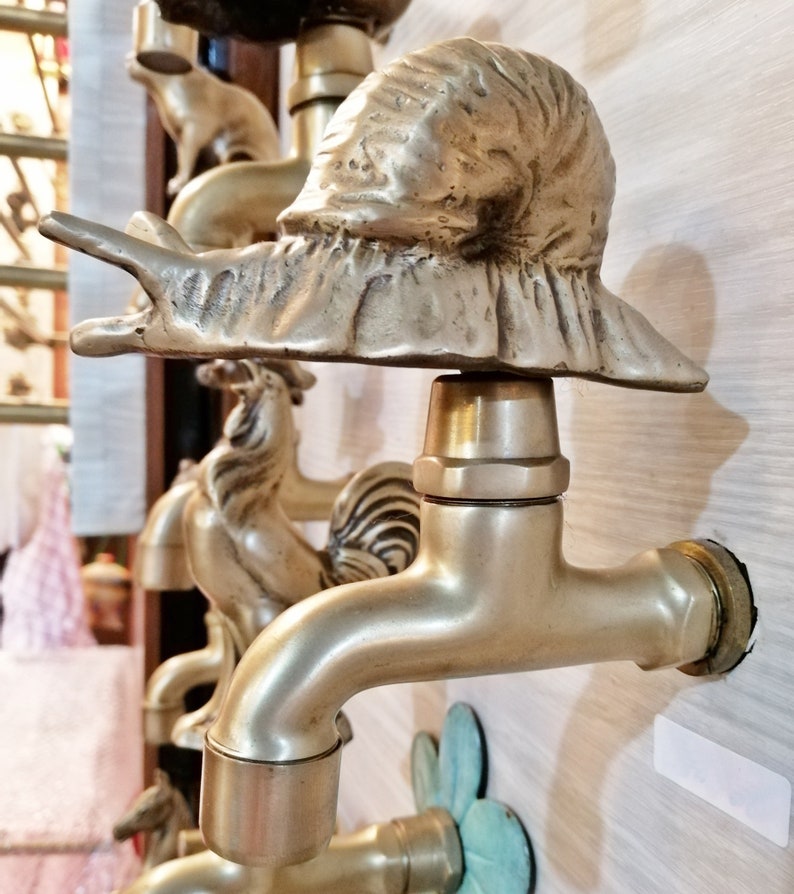 Faucet Snail Spigot Wash Bowl Vintages Brass Basin Sink Tap Water Home ...