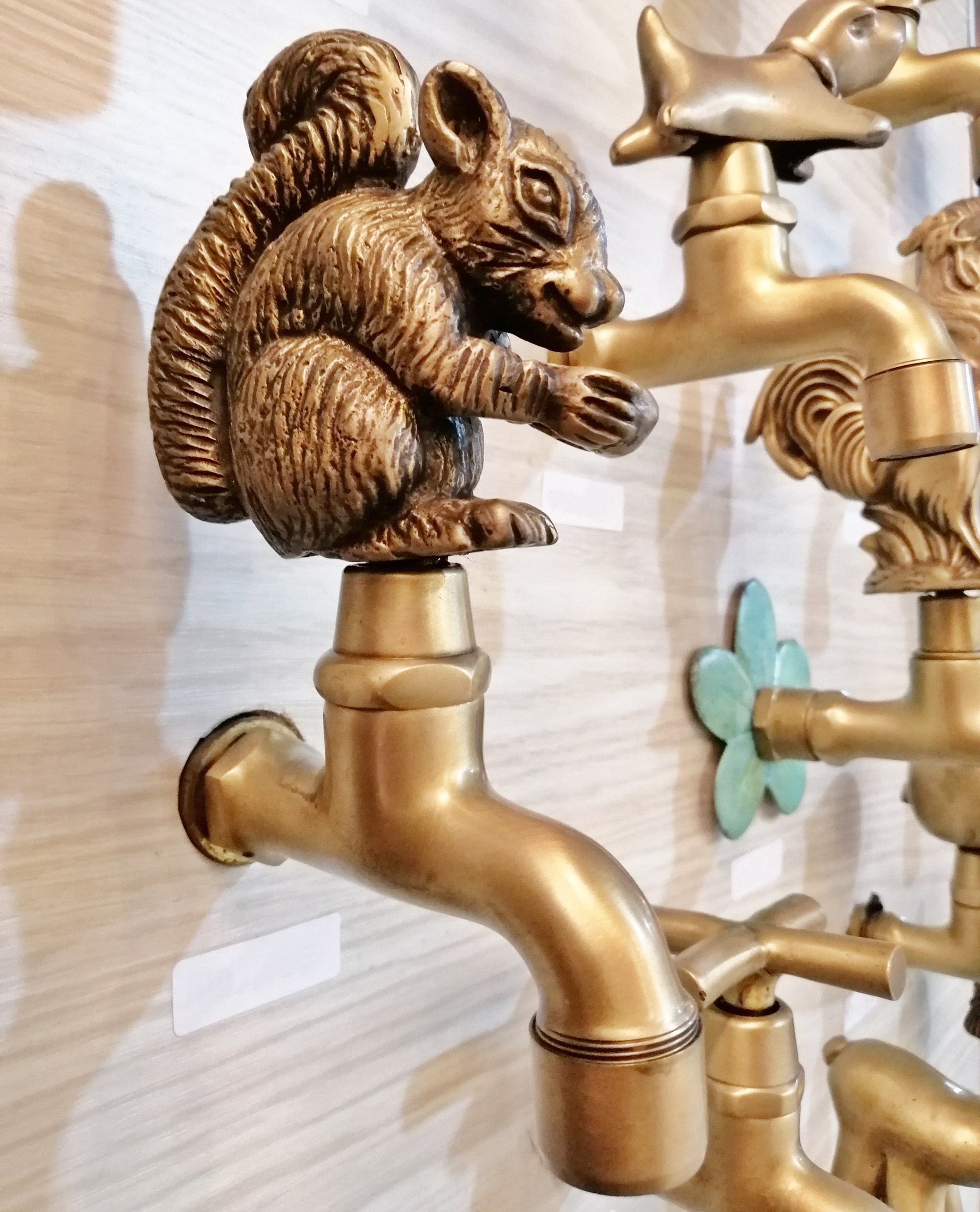 Tap Squirrel Spigot Vintage Brass Basin Sink Faucet Water Home Decor ...
