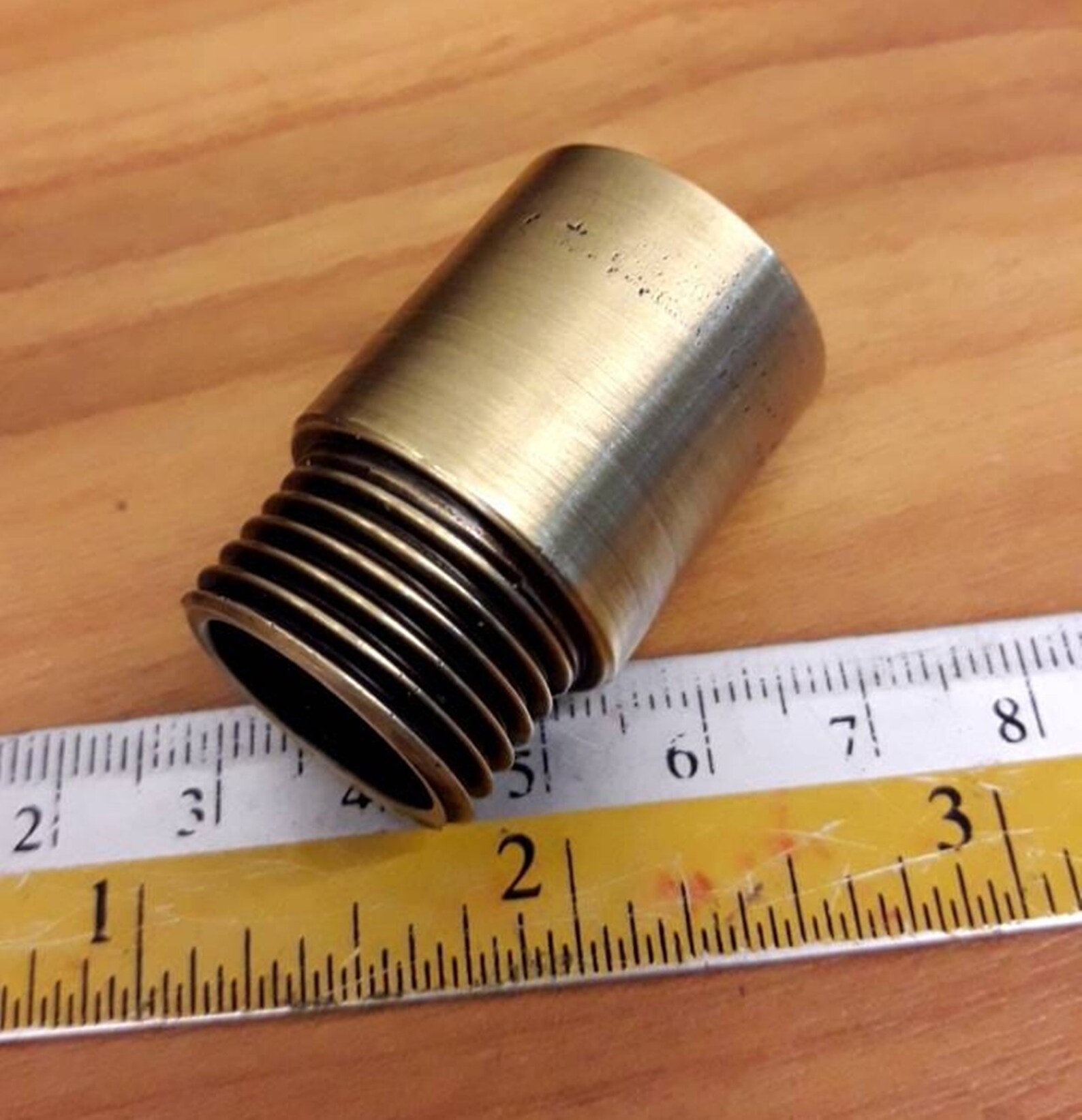 Brass Garden Tap Faucet Adapter Basin Extender Link Short Vintage Water ...