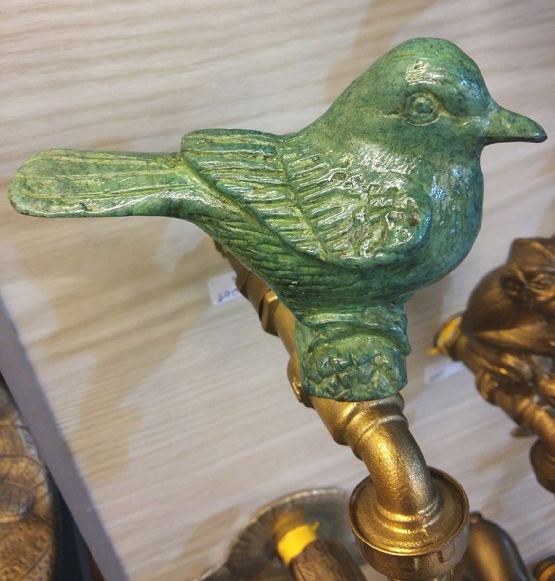 Bird Green Faucet Water Brass Vintage Spigot 1/2 Garden Lawn Home ...