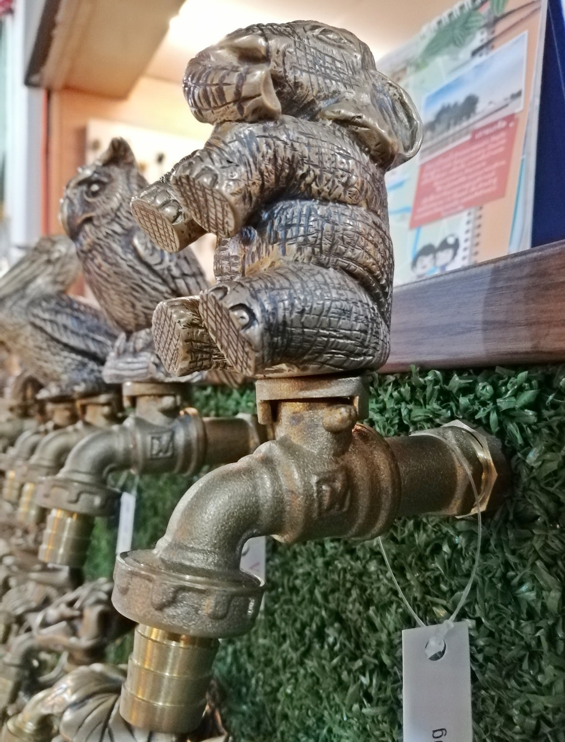 Tap Brass Thai Elephant Vintage Faucet Water Garden Spigot Home Decor ...