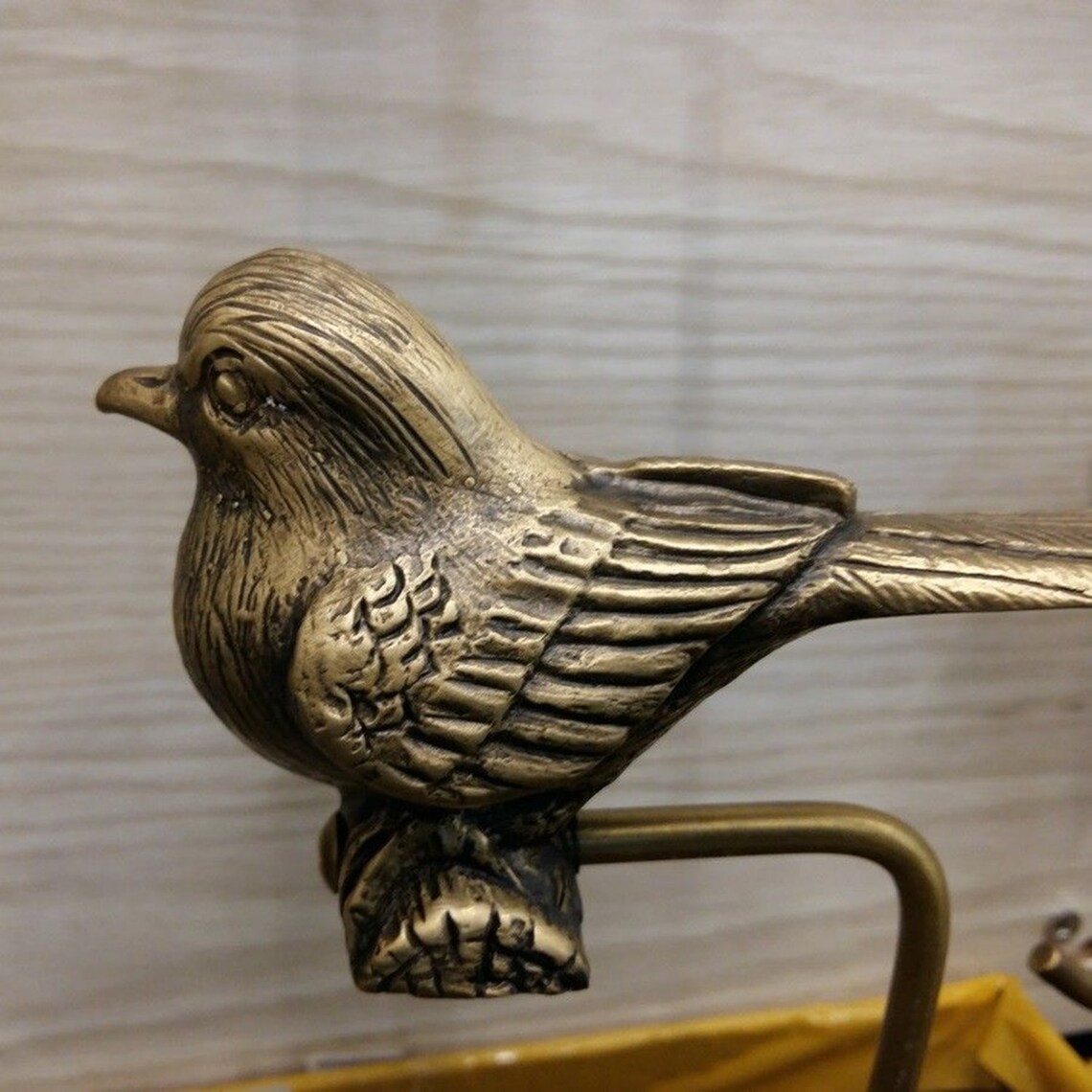 Tissue Paper Toilet Bird Spigot Holder Hang Wall Brass Vintage - Etsy