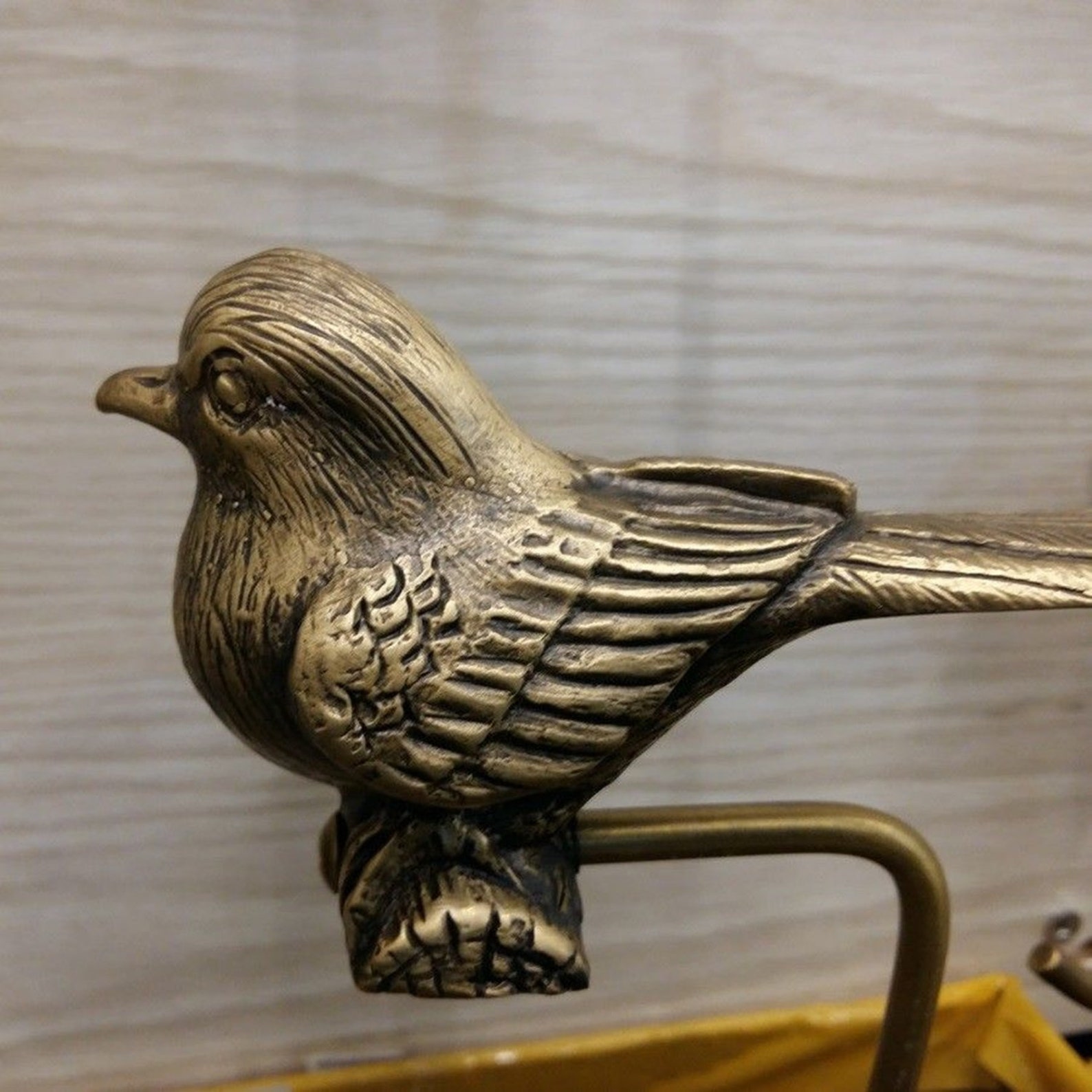 Tissue Paper Toilet Bird Spigot Holder Hang Wall Brass Vintage - Etsy