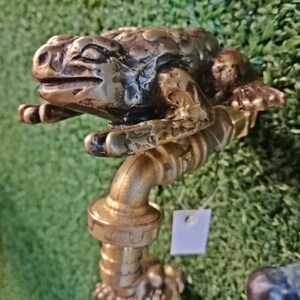 Faucet Water Toad Spigot Brass Garden Vintage Tap Home Yard Decor ...