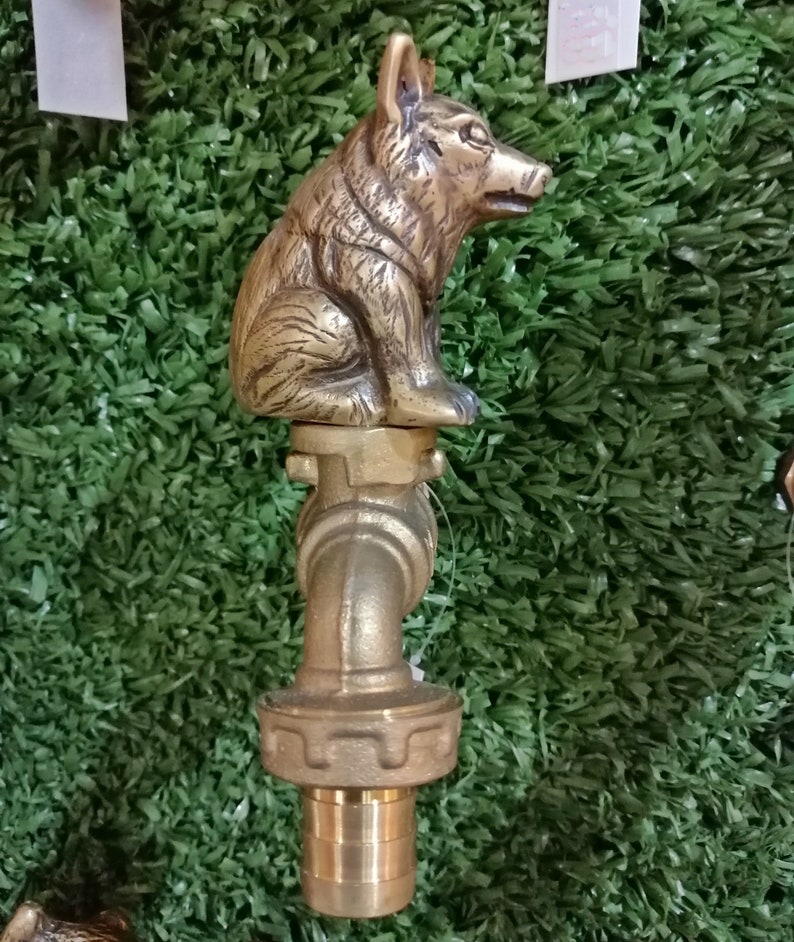 Tap Garden Brass Dog Vintage Faucet Water Spigot Decor Home - Etsy