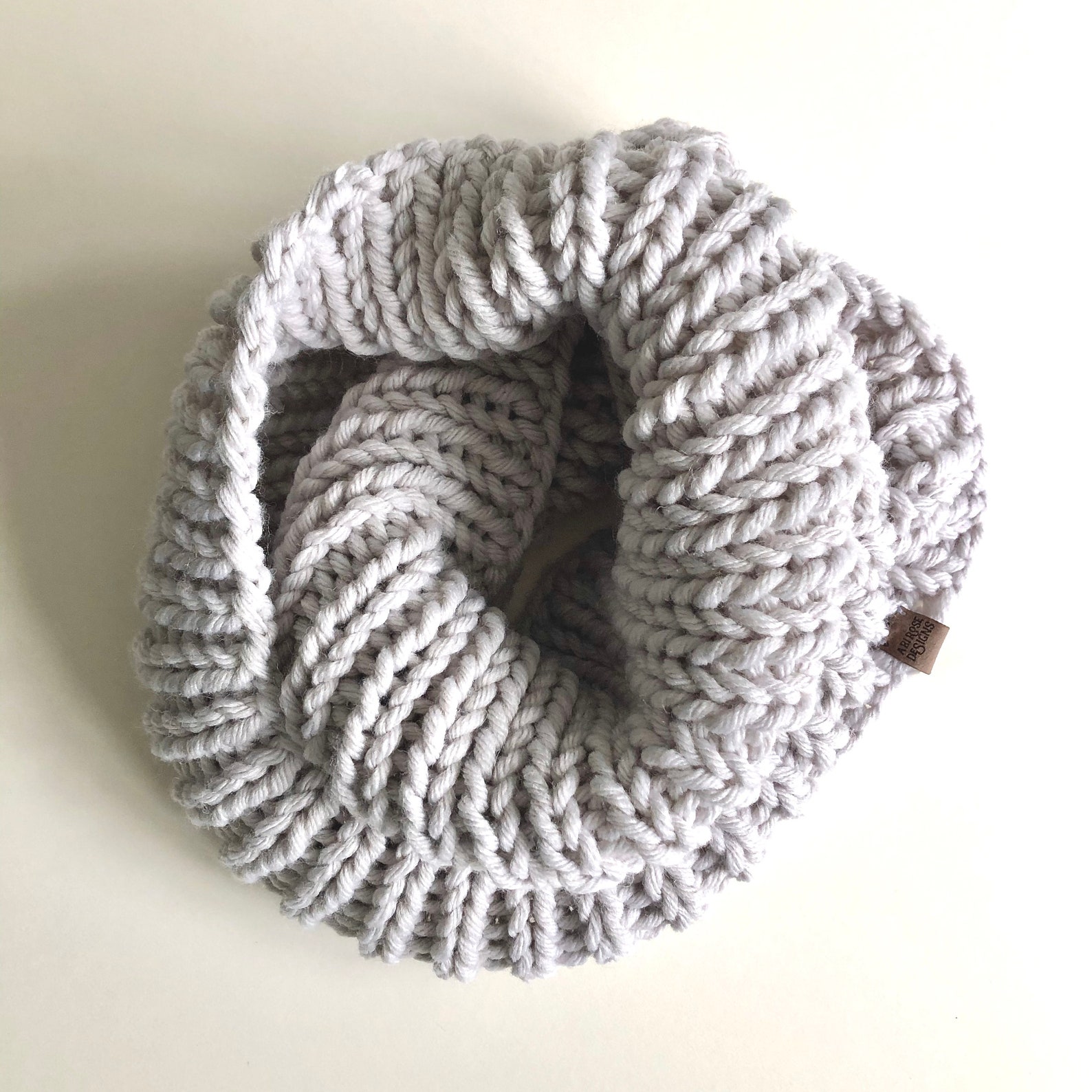 Knitting Pattern Chunky Knit Snood Easy Knitting Pattern Etsy