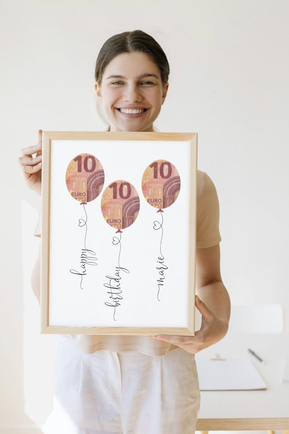 Money Present birthday Custom With Name Print at - Etsy