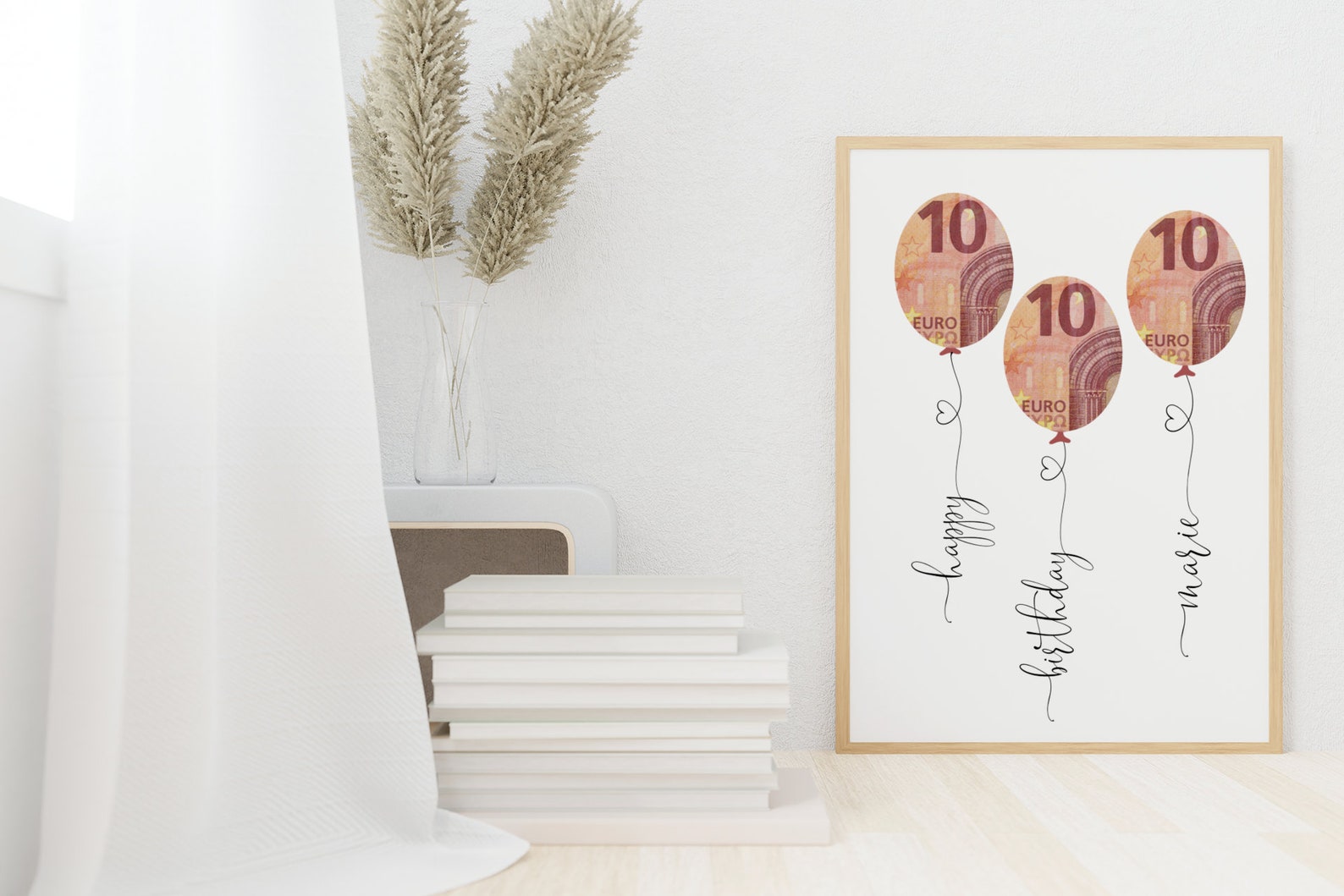 Money Present birthday Custom With Name Print at - Etsy