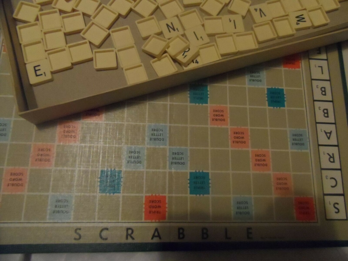 Vintage SPEARS SCRABBLE GAME Words Spelling Reading Complete - Etsy