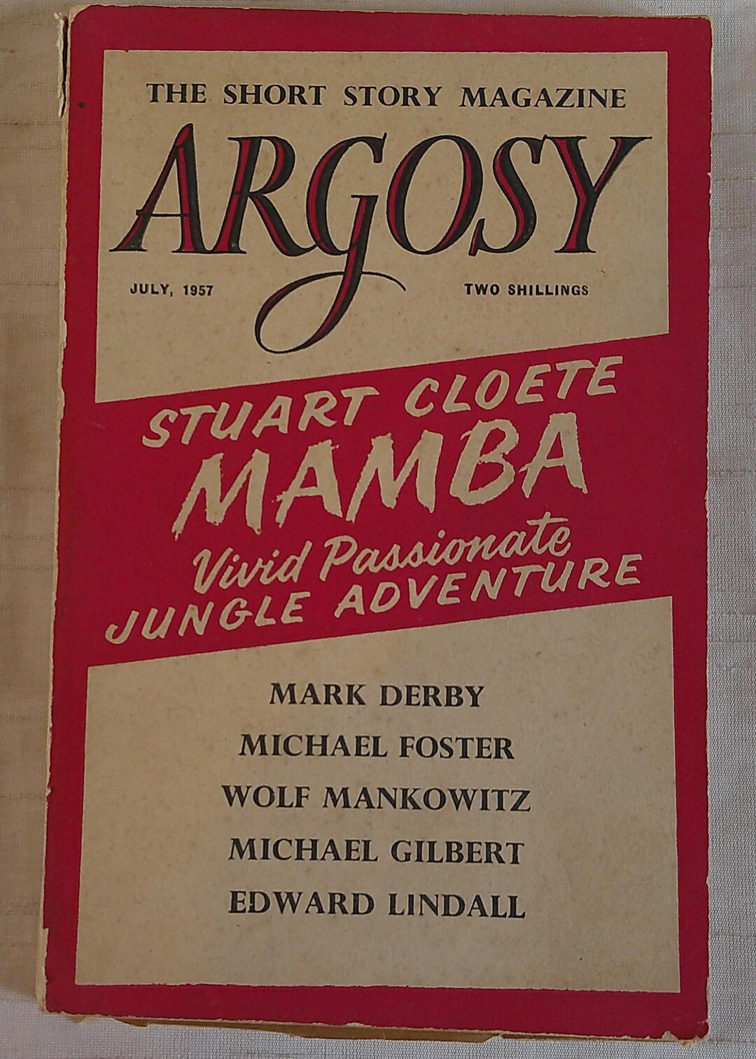1957 PB Argosy Short Story Magazine Stuart Cloete Mamba Stories Other ...