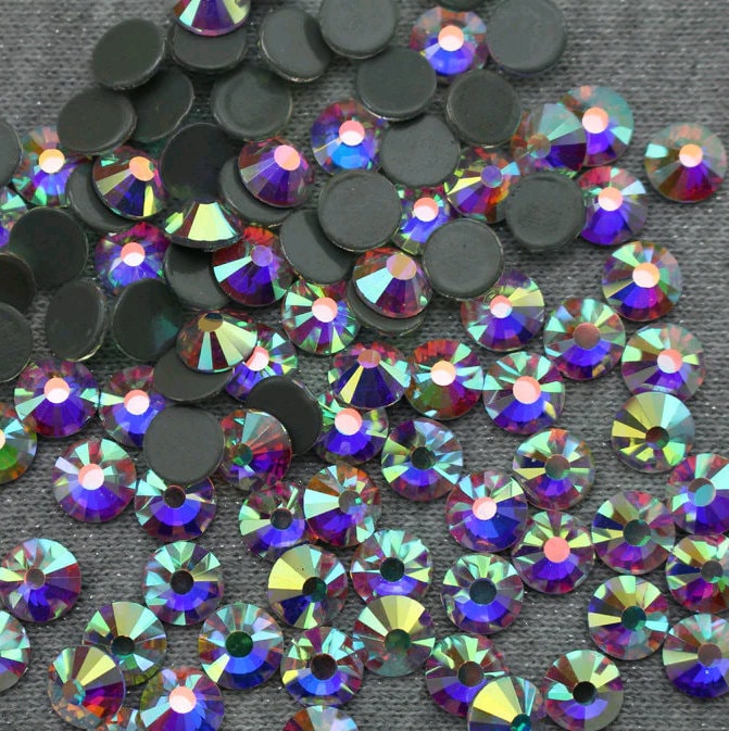 Crystal AB Rhinestone High Quality - GLASS- HOTFIX Ss10 - Ss16 - Ss20 ...