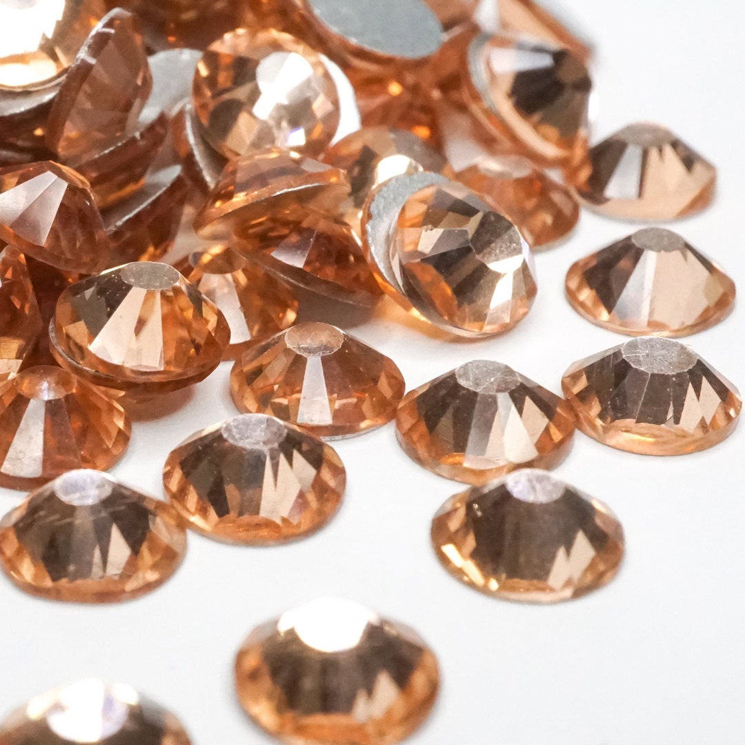 Light Peach Rhinestones High Quality - GLASS- Flat Back - Ss16 - Ss20 ...