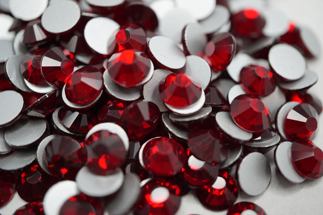 Dark Siam Rhinestones High Quality - GLASS- Flat Back - Ss16 - Ss20 ...