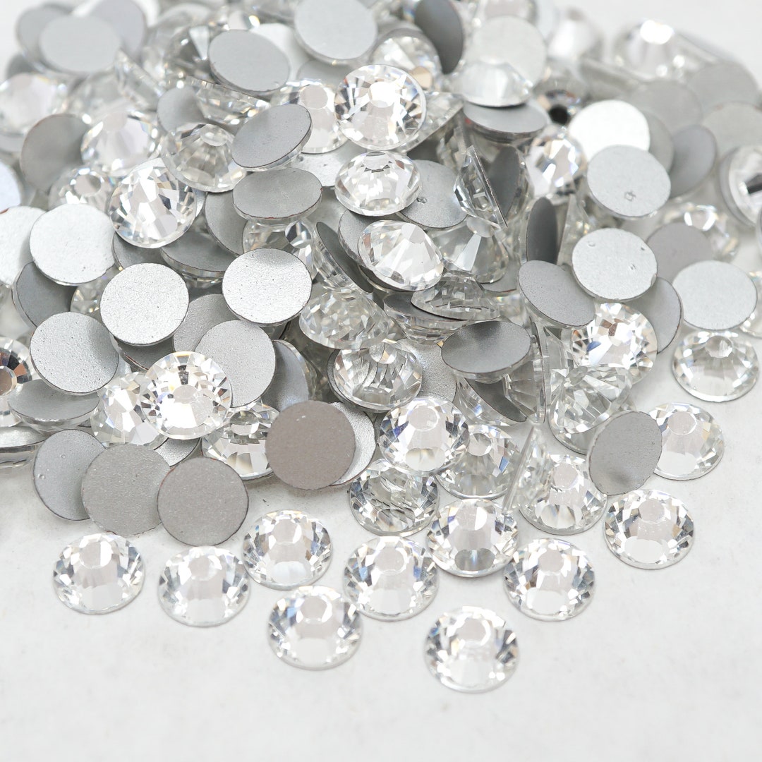 1440-crystal Clear Rhinestones High Quality - GLASS- Flat Back - Ss4 ...