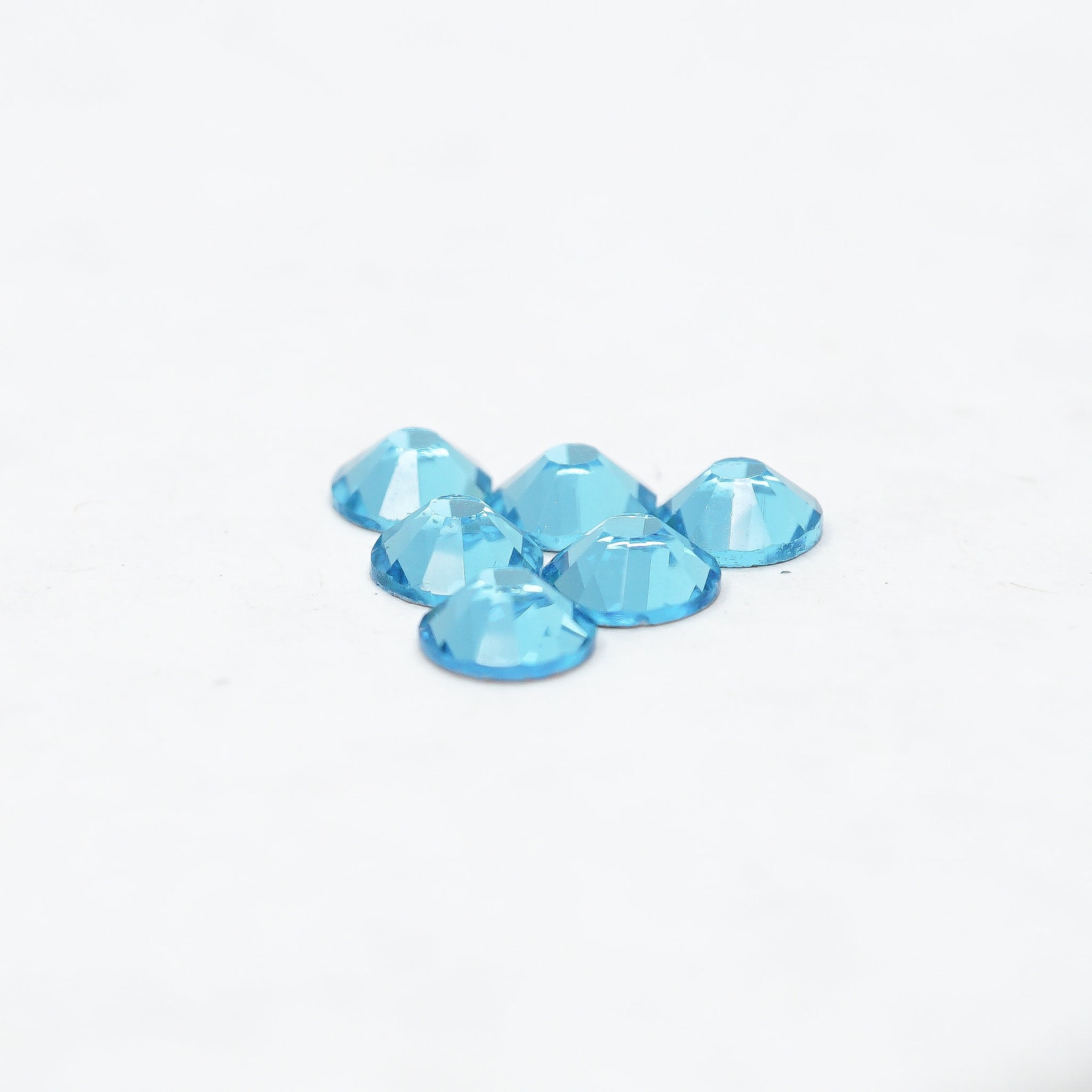 Aquamarine Rhinestones High Quality GLASS Hotfix Ss16 - Etsy