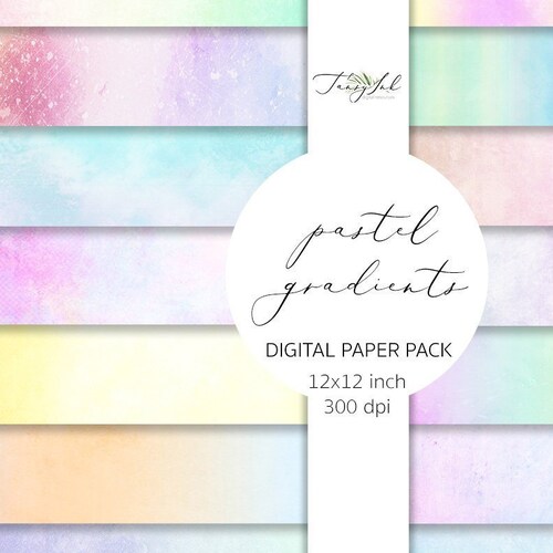 Pastel Gradient Texture Digital Paper Ombre Backdrop Pastel - Etsy
