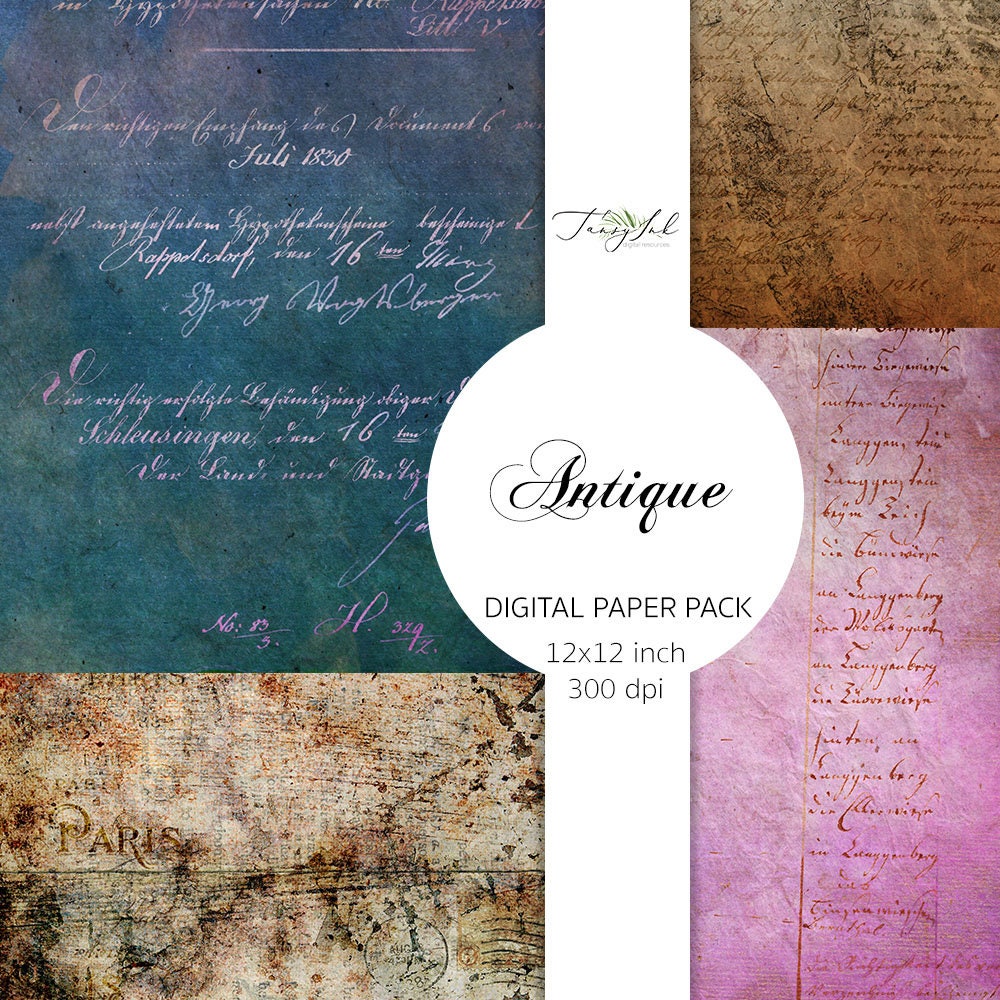Antique Digital Paper Rustic Paper Vintage Background Old | Etsy