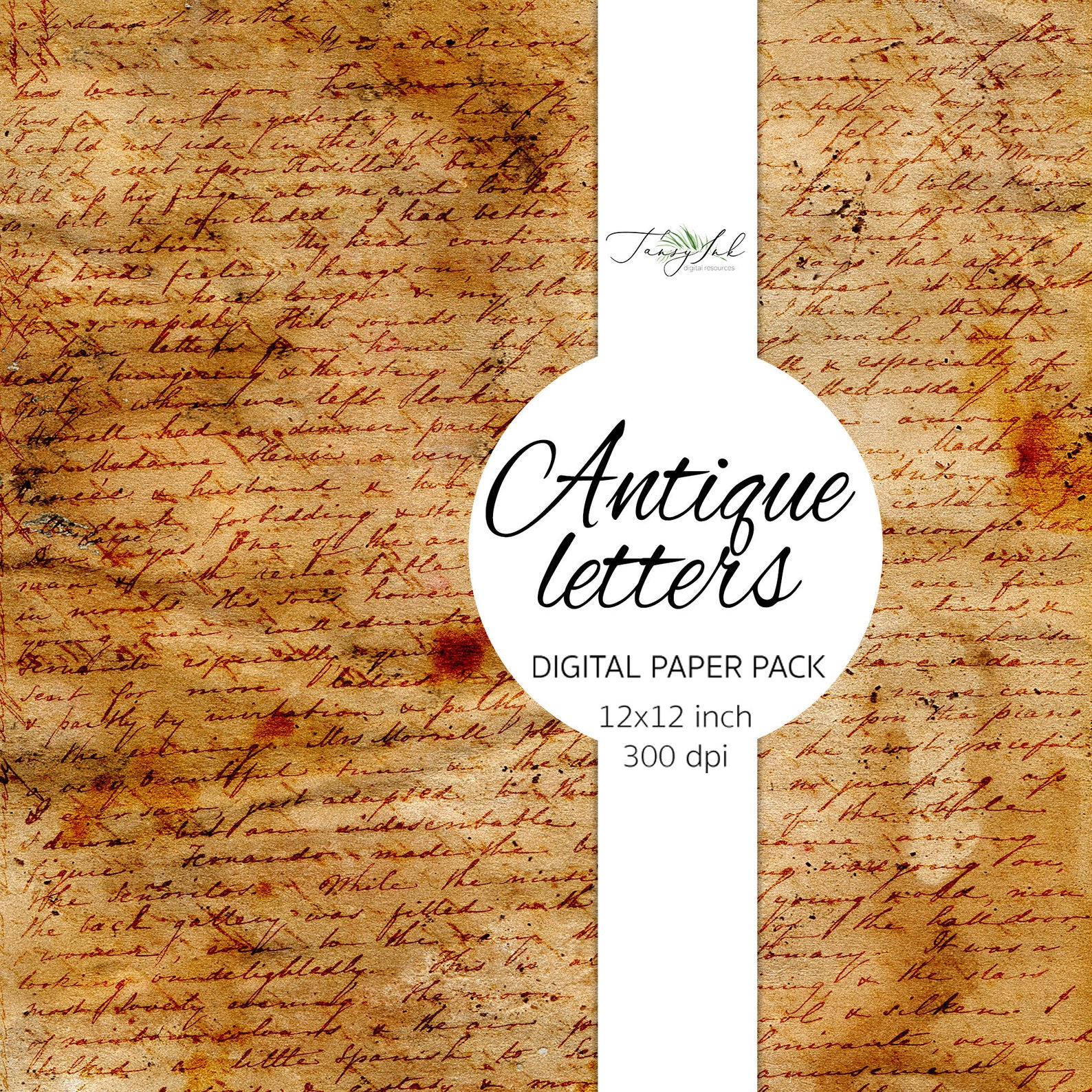 Antique Letters Digital Paper, Handwritten Letter, Junk Journal, Old ...