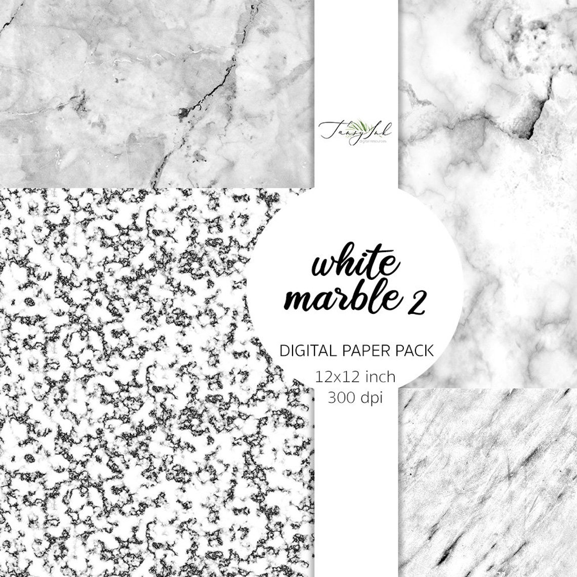 White Marble Digital Paper White Marble Veins Marble | Etsy