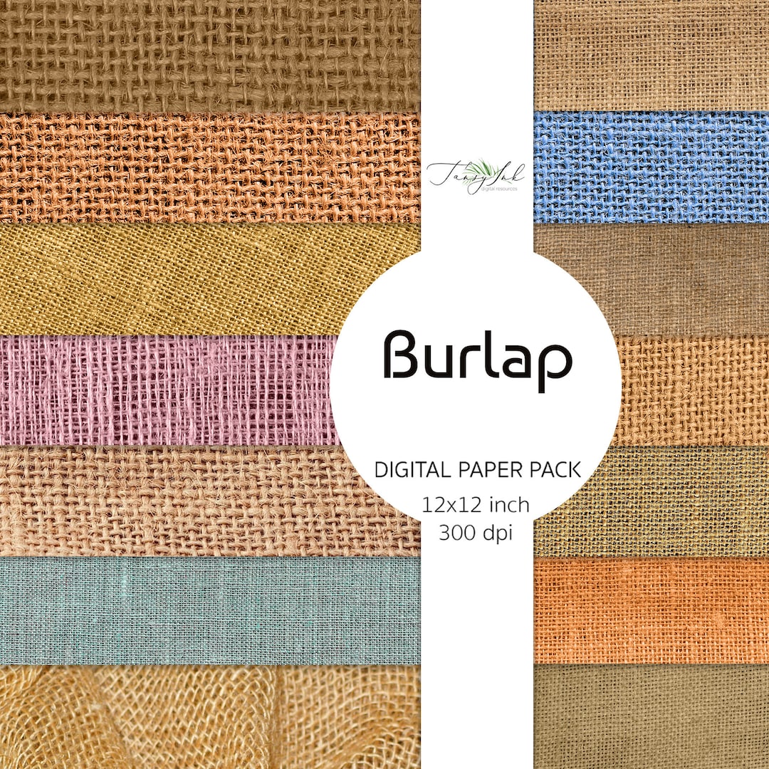 Burlap Digital Paper, Scrapbooking Paper, Fabric Paper, Canvas Paper ...