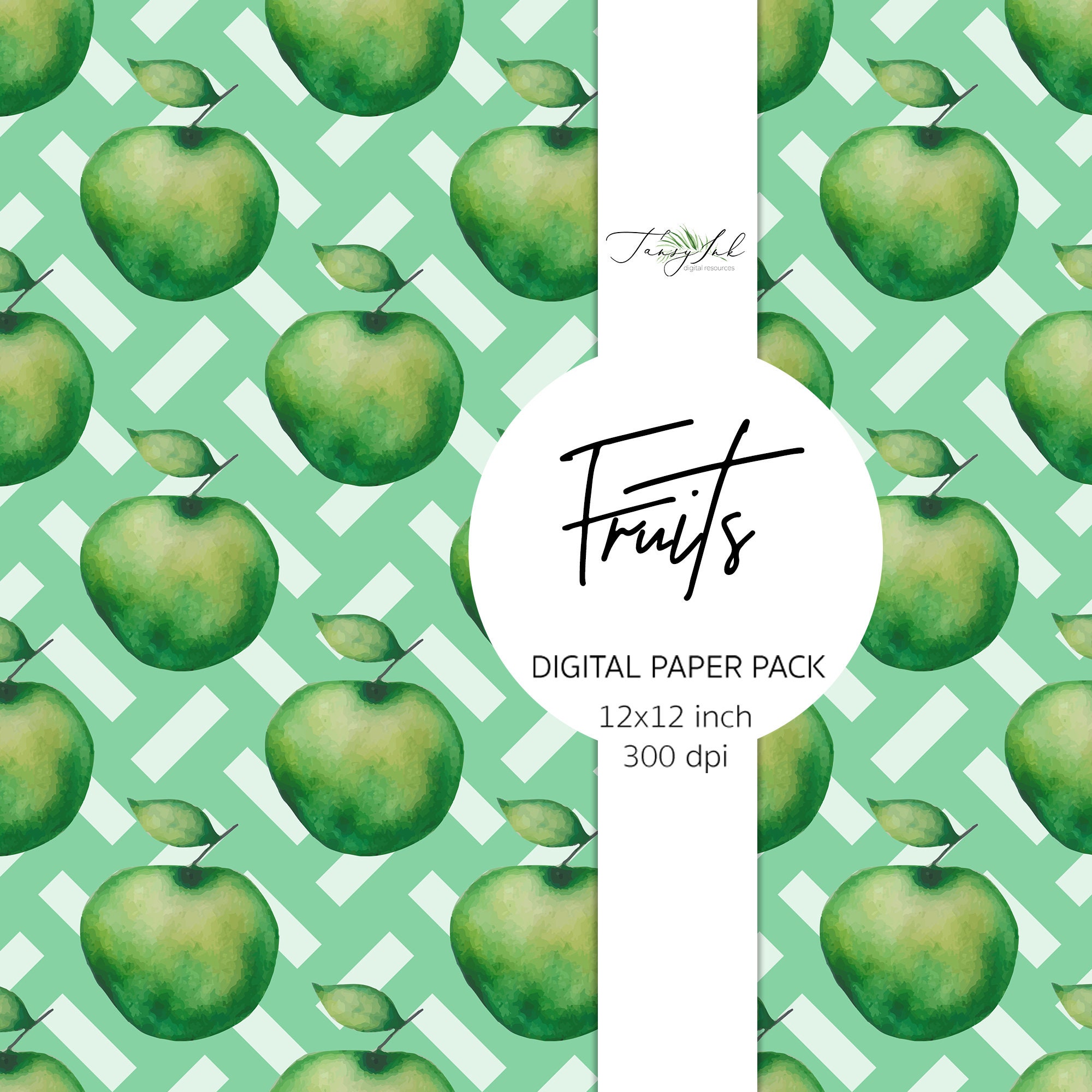 Fruits digital paper seamless pattern lemon background | Etsy