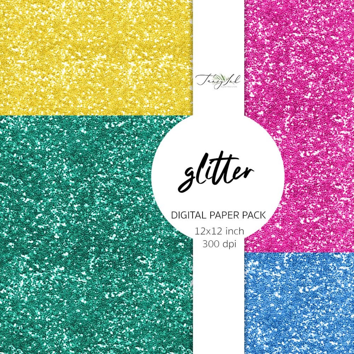 Glitter Digital Paper Chunky Glitter Background Pink - Etsy