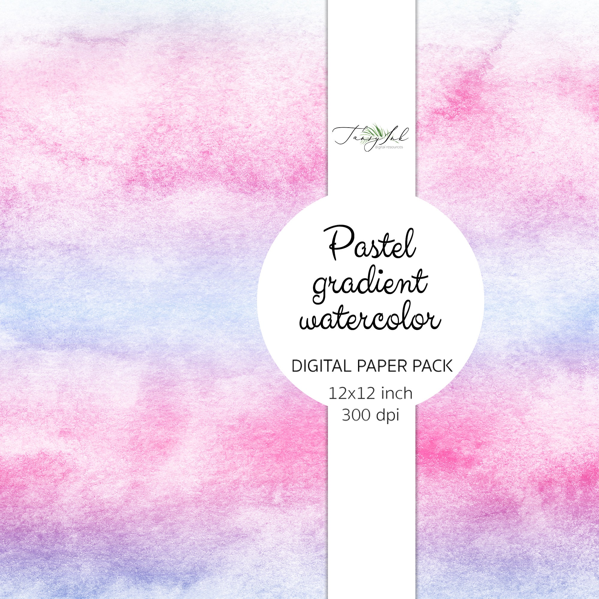 Pastel Gradient Watercolor Digital Paper Pastel Pink Paper | Etsy