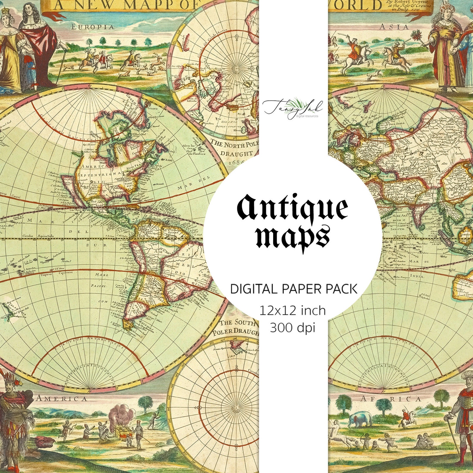 Antique Maps Digital Paper Old Maps Antique Paper Vintage - Etsy