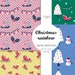 Christmas Rainbow Digital Paper, Santa Paper, Winter Backround ...