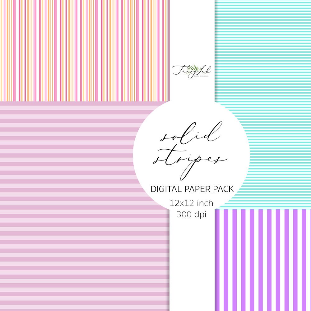 Papel digital de rayas pastel papel a rayas papel de rayas | Etsy México