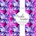 Purple Winter Digital Paper Seamless Paper Winter Flowers - Etsy