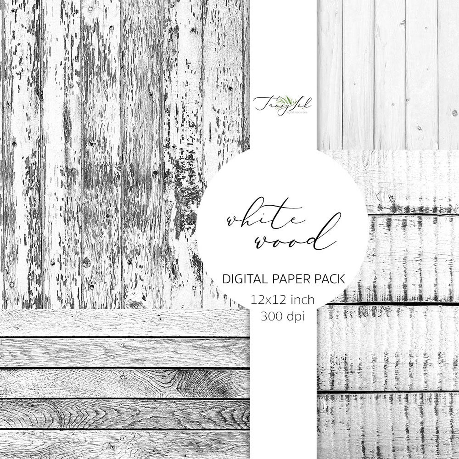 White Wood Digital Paper Rustic Wood Paper Wood Background - Etsy