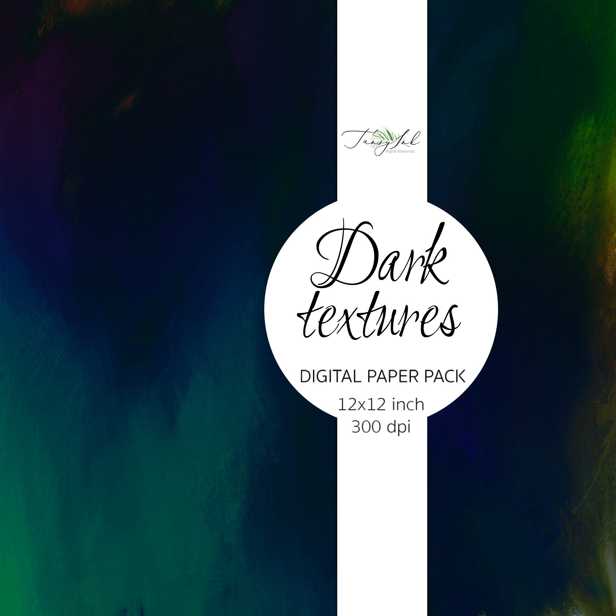 Dark Textures Digital Paper, Night Background, Watercolor Scrapbook ...