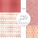 Rose Gold Digital Paper, Rose Gold Glitter, Metallic Rose Gold, Copper ...
