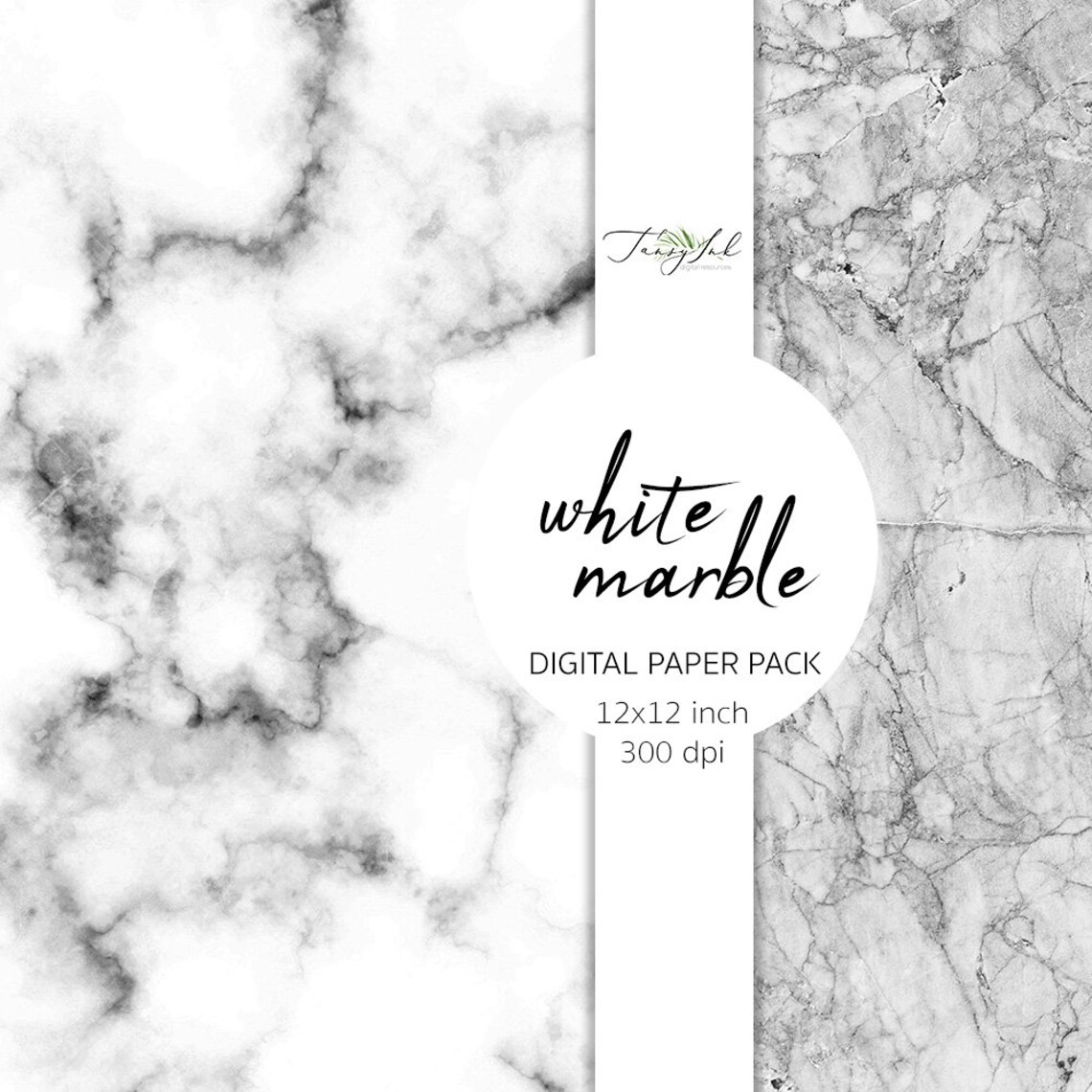 White Marble Digital Paper Marble Background Grey Marble - Etsy