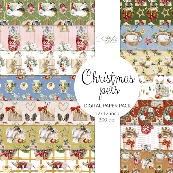 Pet Digital Paper - Etsy