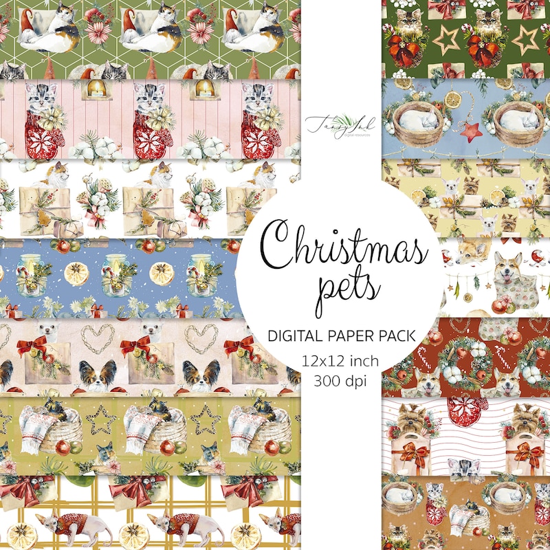 Pet Digital Paper - Etsy