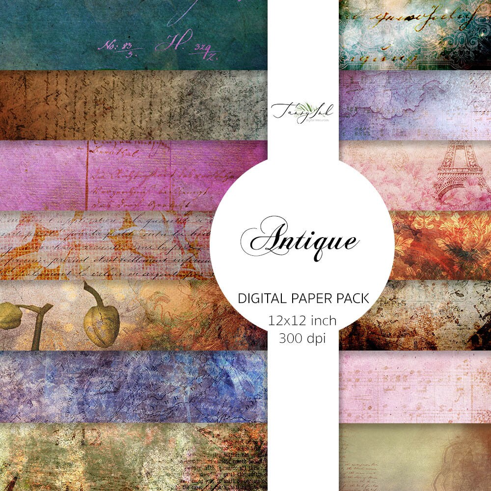 Antique digital paper rustic paper vintage background old | Etsy