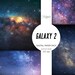 Galaxy Digital Paper, Night Sky Background, Outer Space, Stars Paper ...