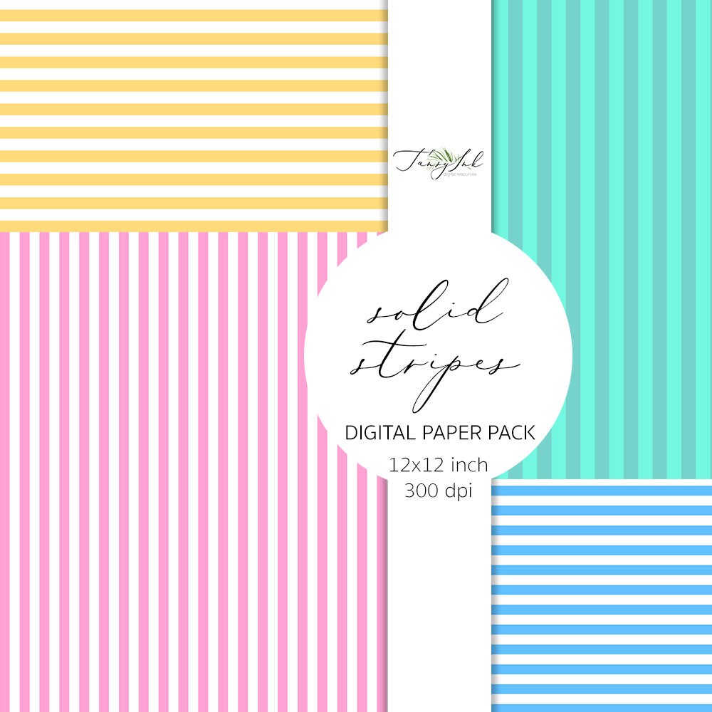 Papel digital de rayas pastel papel a rayas papel de rayas | Etsy México