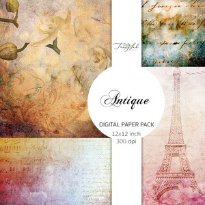Antique Digital Paper, Rustic Paper, Vintage Background, Old Paper ...
