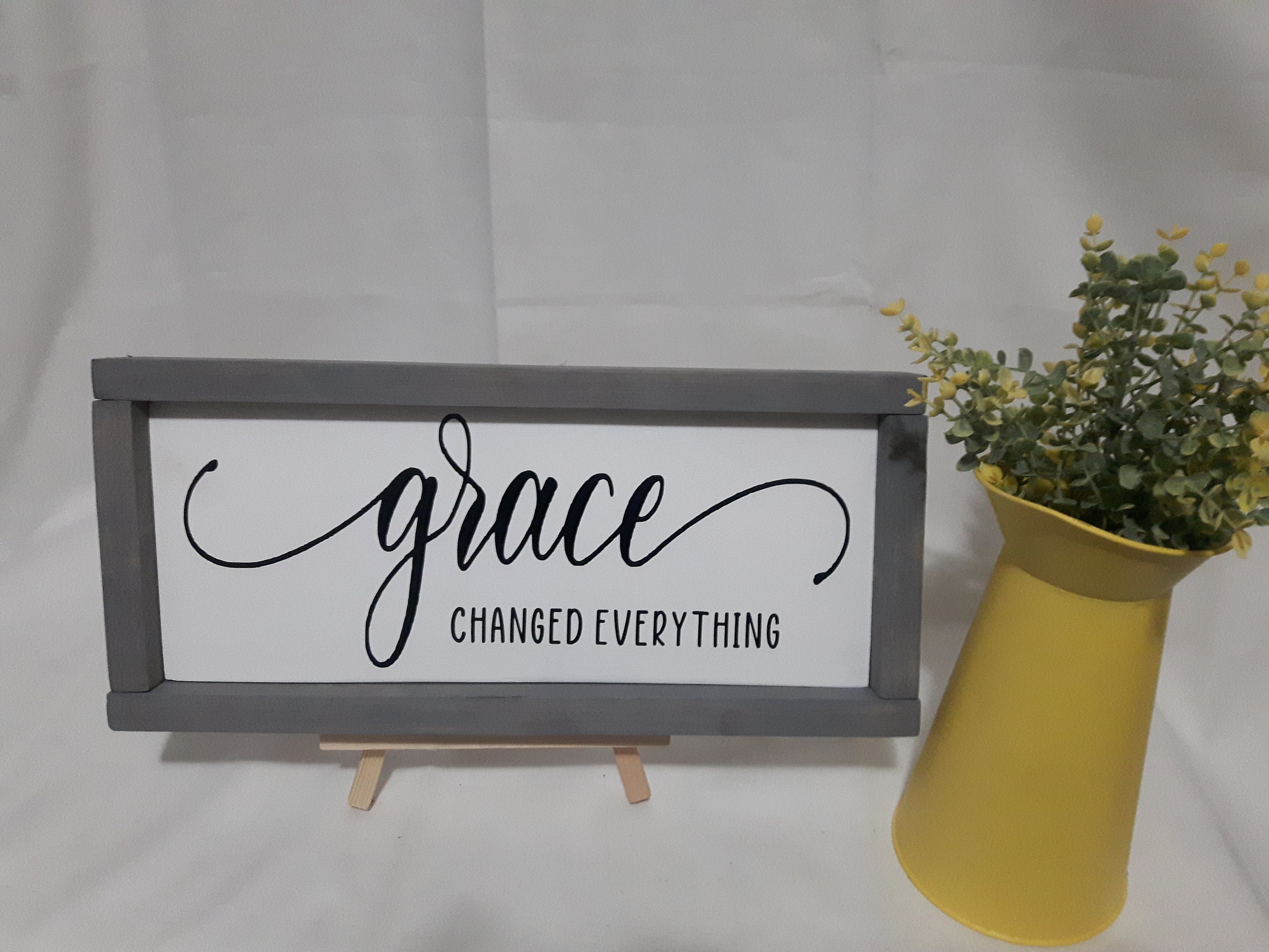 Grace changes everything amazing grace sign farmhouse sign | Etsy